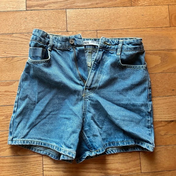 Zara | Shorts | Zara Blue Denim Women Shorts | Poshmark